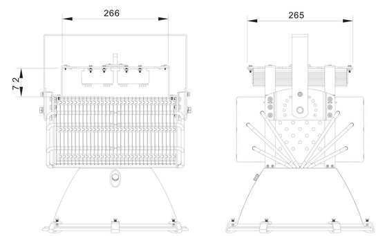 High Brightness Epistar Chip 150W LED High Bay Fixture For Commercial Lighting