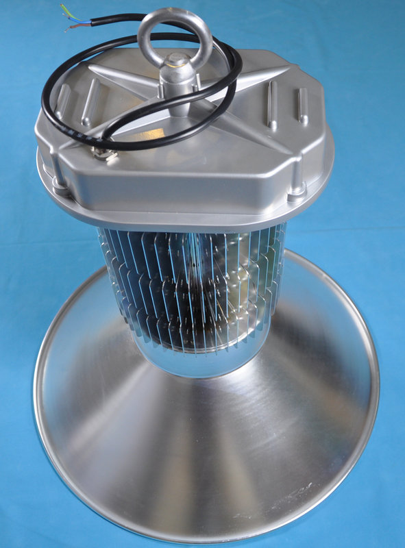 200W Industrial LED High Bay Lighting Fixture 16800LM With Fin Style Heatsink, Waterproof Meanwell Driver