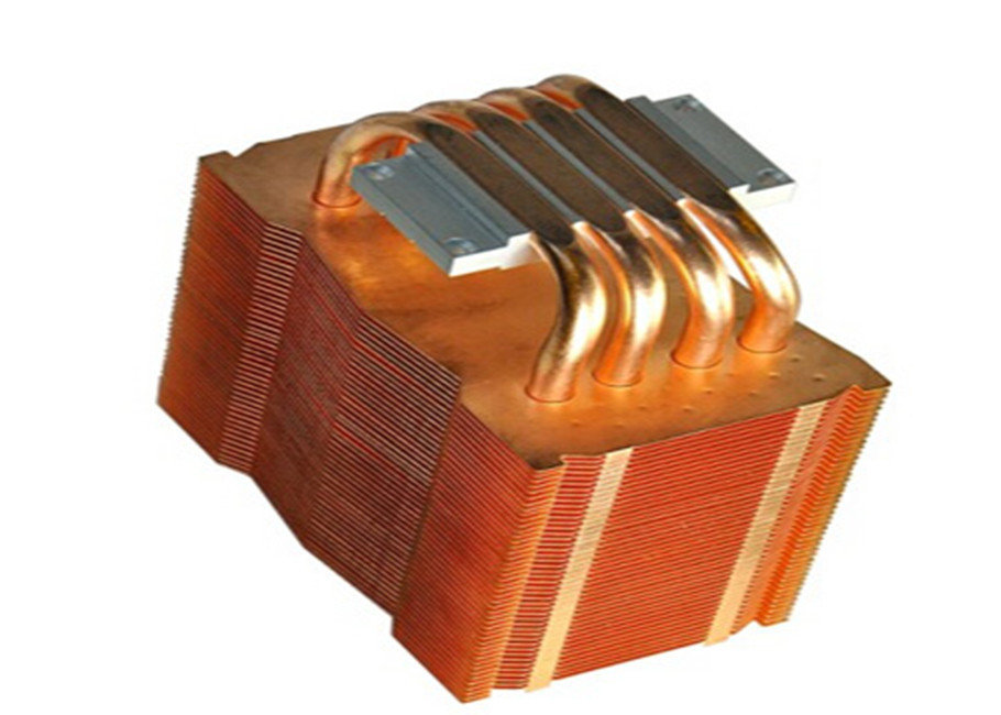 LED Stage Light Copper Pipe Heat Sink Alloy Anodized Surface Treatment