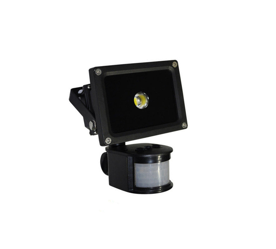 Outdoor 10 Watt PIR Led Flood Lights Warm White 2700k - 3200k Garden Lamp