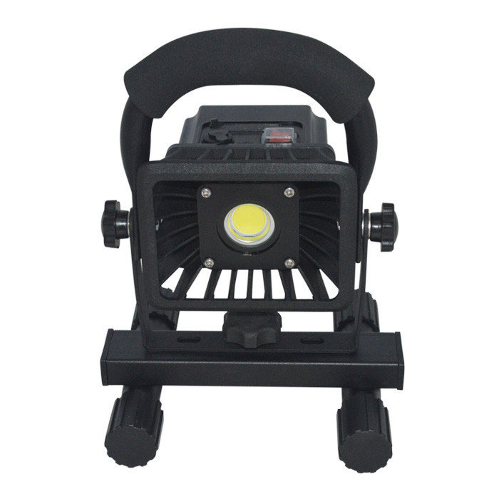 AC100 - 240V Energy Saving Lamp , Black Shell Rechargeable Outdoor Led Flood Light