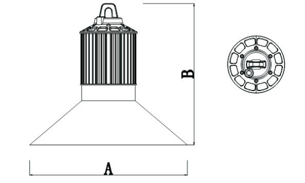 Industrial Canopy LED Parking High Bay Lighting 200W For Gas Station