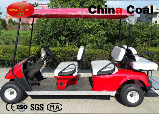 Best PP Welded Steel 6 Seater Golf Carts Electric With Double Coating for sale