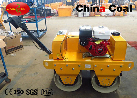 Best Road Construction Machinery Walk Behind Double Drum Vibrator Road Roller for sale