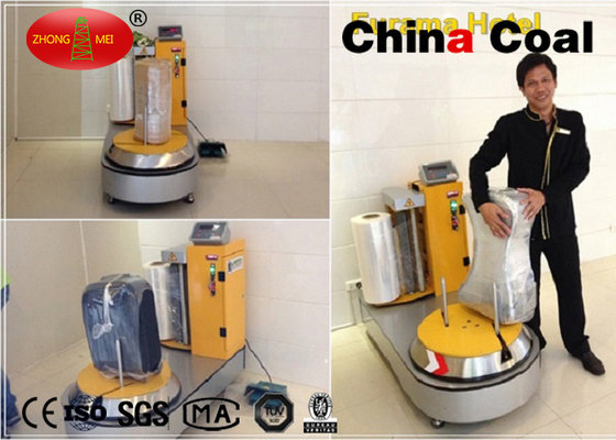 Best Packaging Machinery PLC Control System Airport Suitcase Wrapping Machine for sale