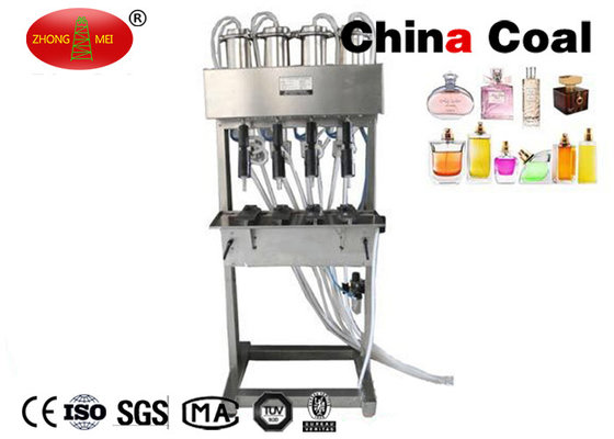Best Packaging Machinery Pneumatic Applicable Semi Automatic 4-heads Vacuum Perfume Filler Liquid Filling Machine for sale