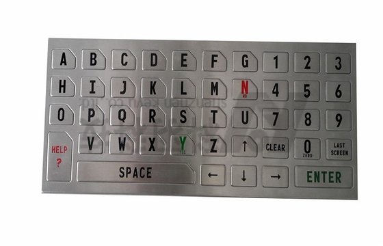 Vandal Proof Industrial Metal Keyboard For Kiosks , USB Or PS2 Interface