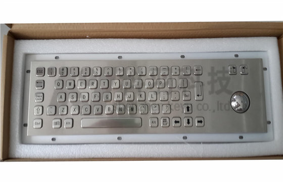 Desktop Illuminated Metal Keyboard , Stainless Steel Keypad