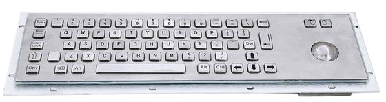 Custom Industrial Metal Keyboard With Trackball , USB or PS/2 Interface