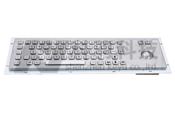 Custom Industrial Metal Keyboard With Trackball , USB or PS/2 Interface