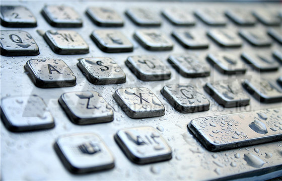 Custom Industrial Metal Keyboard With Trackball , USB or PS/2 Interface