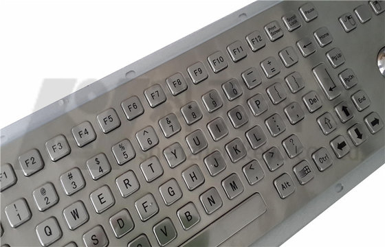 IP65 Waterproof Industrial Keyboard With Trackball , Full Function Keys