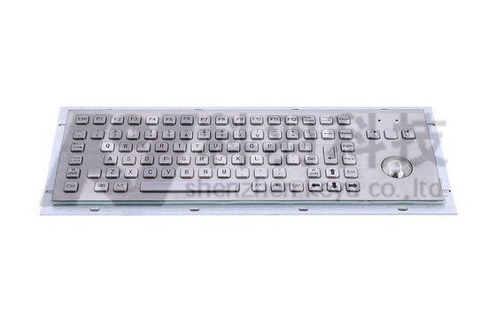 IP65 Waterproof Industrial Keyboard With Trackball , Full Function Keys
