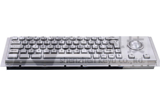 NEMA4 , IK7 Industrial Keyboards With Trackball , Key Stroke Travel 4mm
