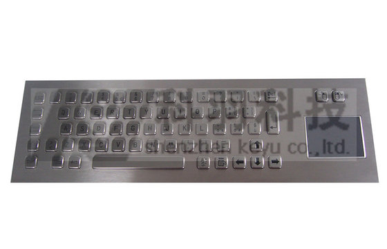 66 Key Industrial Rear Mounted Keyboard With Touchpad , Back Panel 392 x 110mm