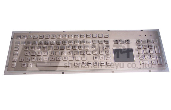 Stainless Steel Industrial Keyboard With Touchpad , Full Function Keys And Numeric Keypad