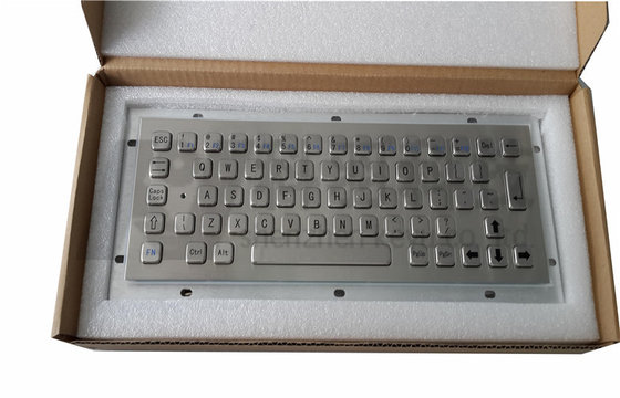 64 Key Industrial Metal Keyboard , 8kV By Air Contact , 5kv By Direct Contact