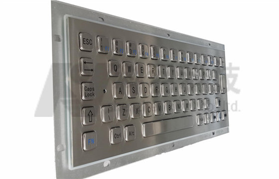 Wired Industrial Metal Keyboard Vandal Resistant , Industrial Computer Keyboard