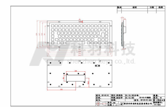 Stainless Steel Industrial Metal Keyboard