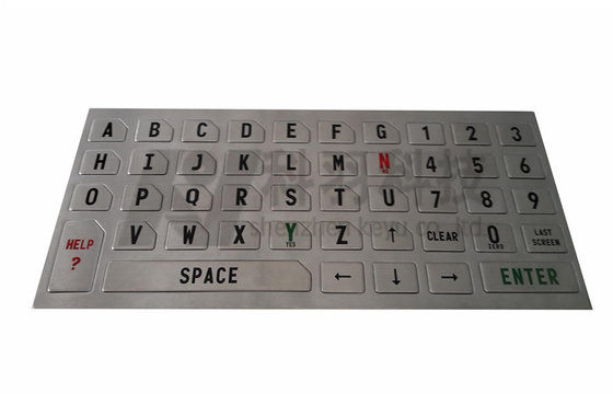Rugged Industrial Panel Mount Keyboards , 45 Key Mini Metal Keyboard Dust-Proof