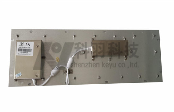 Black Stainless Steel Industrial Keyboard For Security Equipment , EMC EN55022(B)