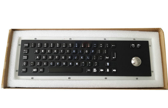 Washable Black Metal Keyboard For Gaming Machine With Aluminum Alloy Back Plate