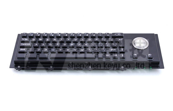 Cherry Mechanical Switch Black Metal Keyboards With Trackball For Gas Pumping