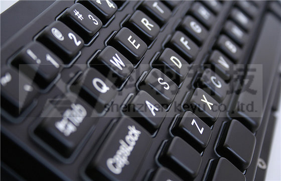 Cherry Mechanical Switch Black Metal Keyboards With Trackball For Gas Pumping