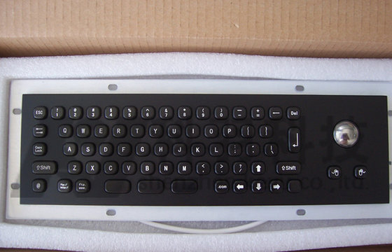 USB Numeric Industrial Metal Keyboard With 25mm Optical Trackball For Medical
