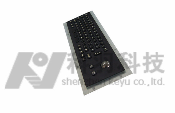 USB Numeric Industrial Metal Keyboard With 25mm Optical Trackball For Medical