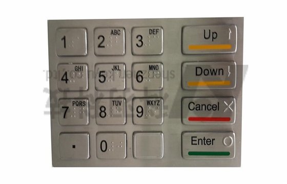 16 Flat Key Metal Numeric Keypad with DES/TDES Encryption