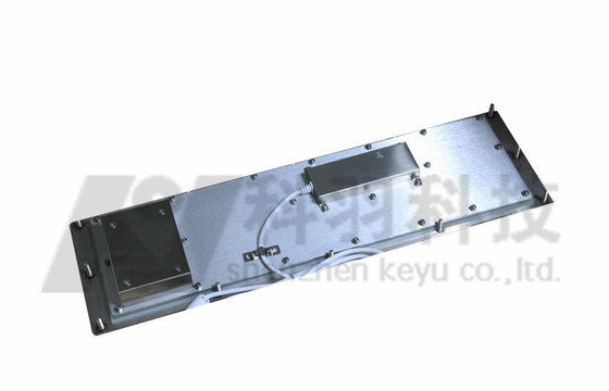 Precision Kiosk Panel Mount Keyboard With Optical Trackball , USB or PS/2 Interface