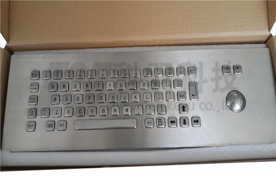 Panel Mount Industrial Keyboard With Trackball