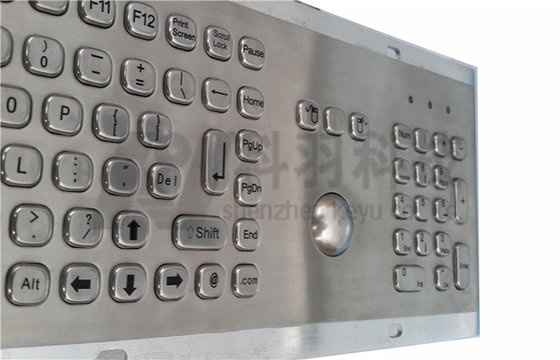 Kiosk Industrial Mini Keyboard Stainless Steel Panel Mount