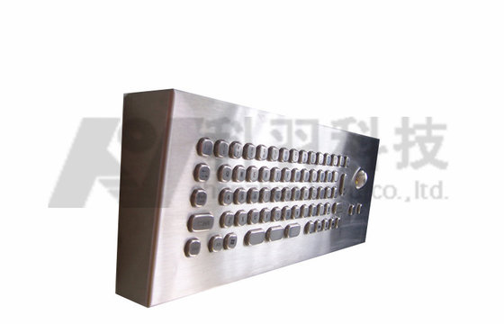 Stainless Steel Industrial Desktop Keyboard Vandal Resistant