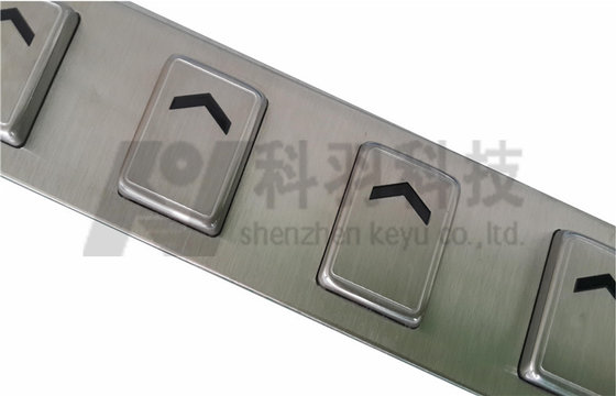 Metallic 4 Key Function Flat Keypad IP65 With RS232 / USB