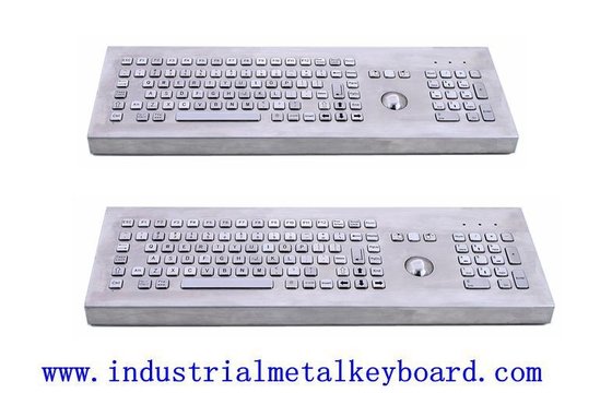 106 Key Industrial Desktop Keyboard With Mechanical Trackball