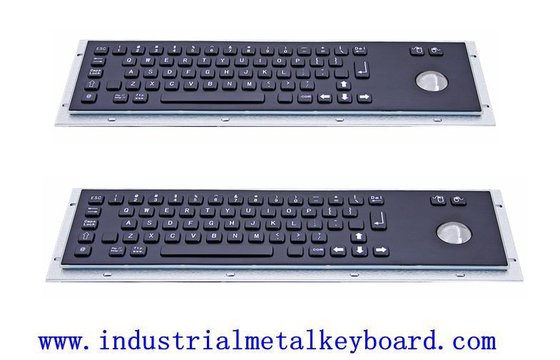 Industrial Black Metal Keyboards For Gaming Machine , Brushed Surface