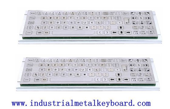 79 Key Numeric Industrial Metal Keyboard For Gaming Machine , Brushed Surface