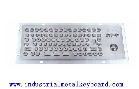 Compact Mini Industrial Keyboard With Trackball , Function Keys , Key Stroke Travel 2mm