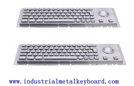 Outdoor Industrial Keyboard With Trackball , Cherry Mechanical Switch