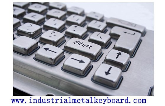 NEMA4 , IK7 Industrial Keyboards With Trackball , Key Stroke Travel 4mm
