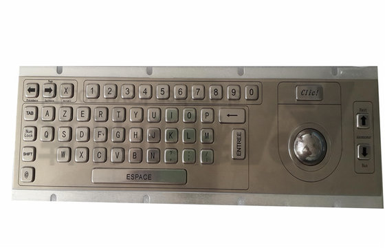 52 Key Industrial Keyboard With Trackball 38mm , Dust-proof NEMA4 , IK7