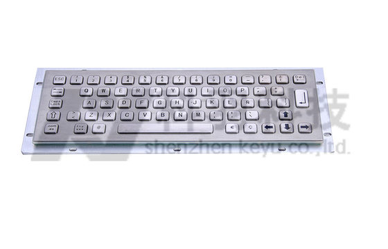 Wired Industrial Metal Keyboard Vandal Resistant , Industrial Computer Keyboard