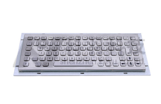 86 Key Industrial Stainless Steel Keyboard For Medical , Waterproof IP65