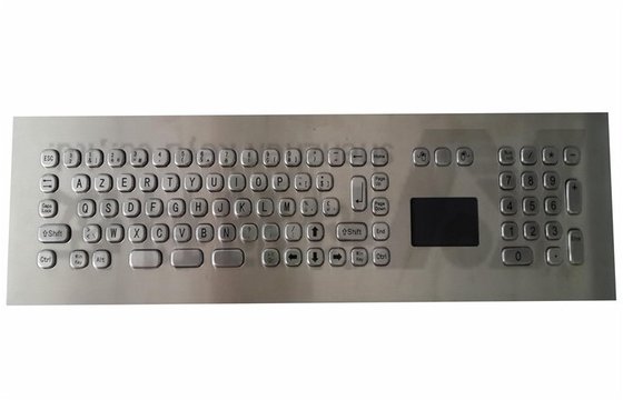 91 Key Industrial Mini Keyboard With Optical Touchpad EN55022