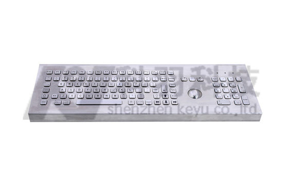 106 Key Industrial Desktop Keyboard With Mechanical Trackball