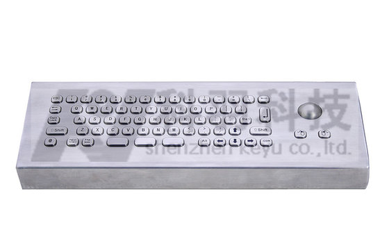 Stainless Steel Industrial Desktop Keyboard Vandal Resistant