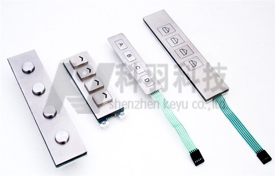 Numeric Function Keypad For Self-service Equipments , 4 Key