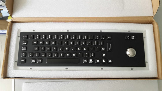 Dustproof Black Stainless Steel Keyboards For Industrial Platform